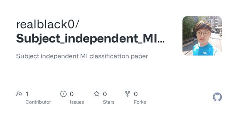 Github Realblack0subjectindependentmiclassificationpaper Subject Independent Mi