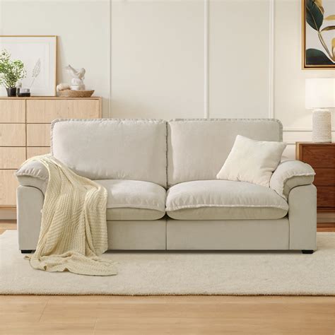 Ebern Designs 72 Cozy Cloud Couch Deep Seat Loveseat Sofa Modern