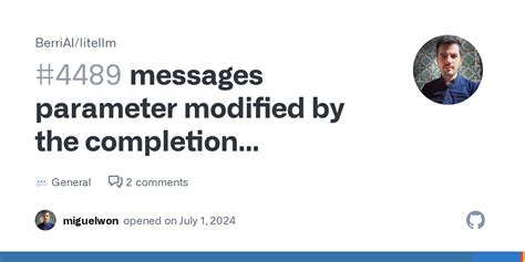 messages parameter modified by the completion execution · berriai