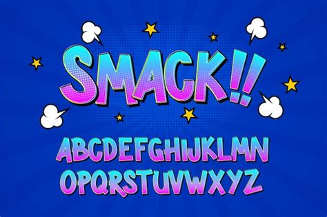 Gradient Comic Text Effekt Kostenlose Vektor