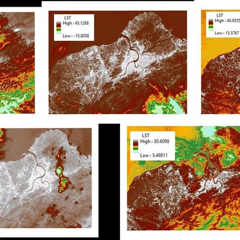 LST Calculated Images From Download Scientific Diagram