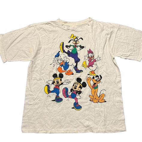 Vintage 1990s Disney Mickey Mouse Workout T Depop