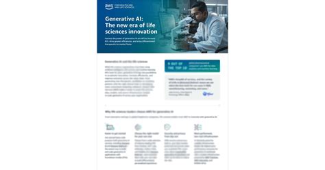 Generative Ai The New Era Of Life Sciences Innovation Free Executive Brief