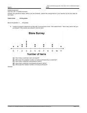 Math Unit Test Statistical Graphs Analysis Course Hero