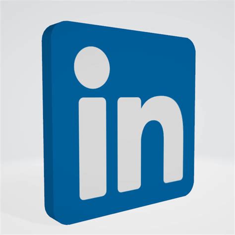 Linkedin 3d Logo By Merajfathi