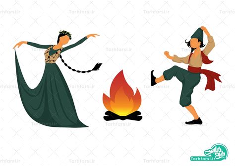 وکتور تصویرسازی چهارشنبه سوری سایت طرح فارسیدانلود طرح لایه باز