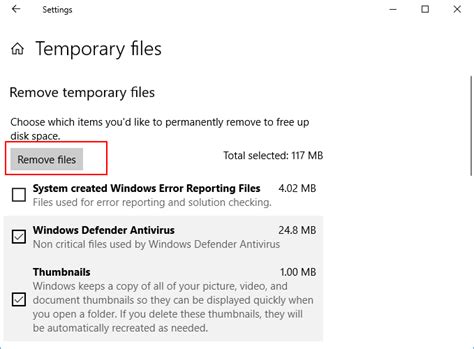 Remove Temporary Files From C Drive