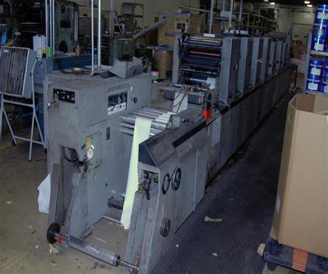 Lot 41 1978 Didde Glaser Web Press Model B Dg175 4 Color With 2 Numbering Units And Punch Head