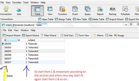 Reset And Start ID From Increment Squentially When Every Day Date Change PHP SitePoint