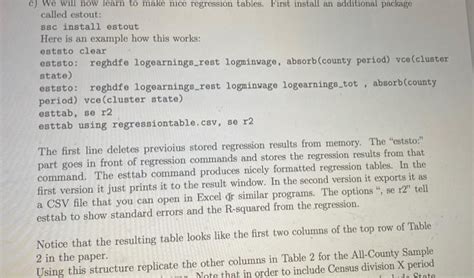 C We Will Now Learn To Make Nice Regression Tables