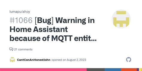 Bug Warning In Home Assistant Because Of Mqtt Entity Naming Guideline · Issue 1066 · Lumapu
