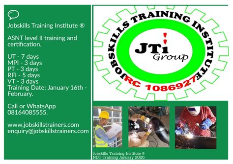 Non Destructive Testing Training Ndt Nysc Nigeria