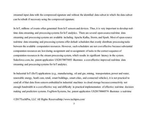 Iot Big Data Analytics Insights From Patents Ppt