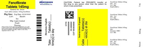 Fenofibrate Preferred Pharmaceuticals Inc