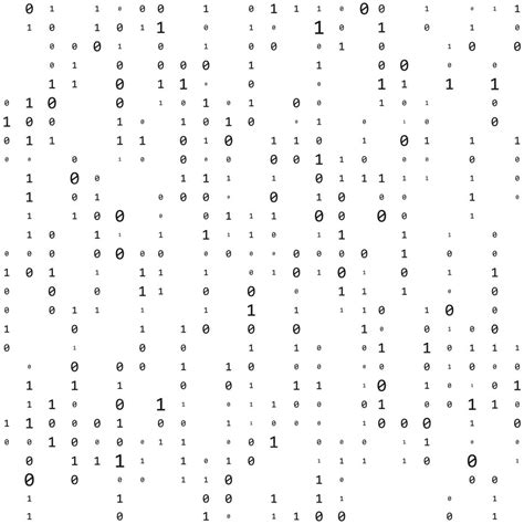 Premium Vector Binary Code Zero One Matrix White Background Abstract