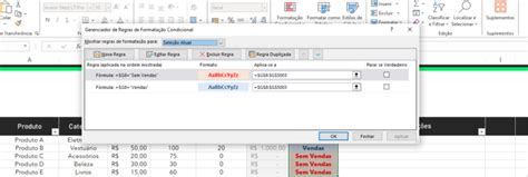 como alterar a cor de acordo com o valor da célula no excel smart