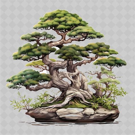 Japanese Art Style Tree Drawing Psd 3 000 High Quality Free Psd