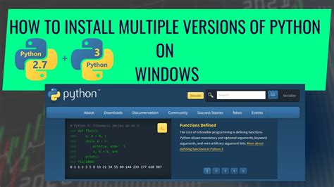 How To Install Multiple Versions Of Python 2 And 3 Youtube