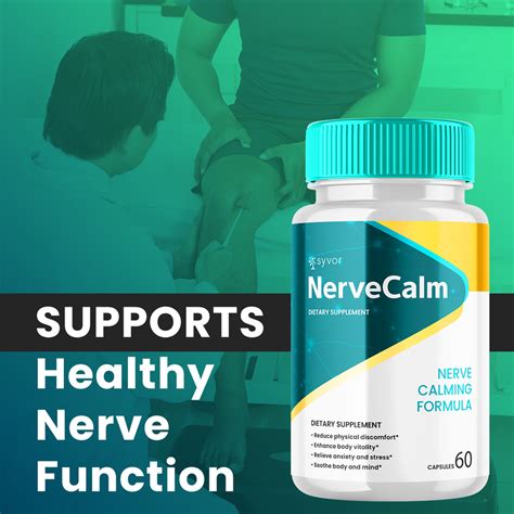 Nervecalm Advanced Nerve Support Formula Nerve Calm Vitamin 60 Capsules