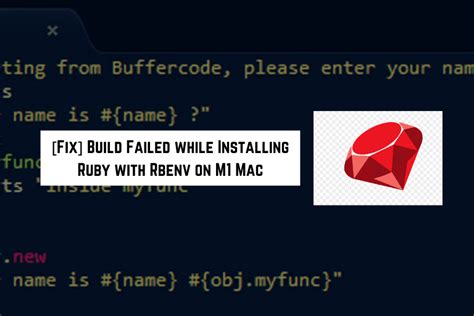 [fix] build failed while installing ruby with rbenv on m1 mac