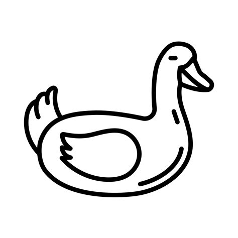 Duck Toy Icon In Vector Illustration 33344536 Vector Art At Vecteezy