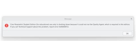 Creo 9 Student Edition Startup Error 0x06000012 Ptc Community Creo 9 Student Edition Startup Error 0x06000012 Ptc Community