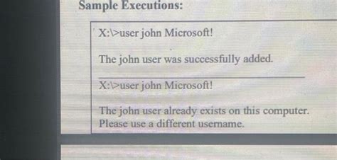 Solved Create A Batch File Named Userbat The Batch File