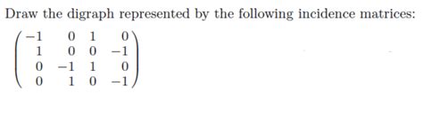 Answered Draw The Digraph Represented By The Bartleby