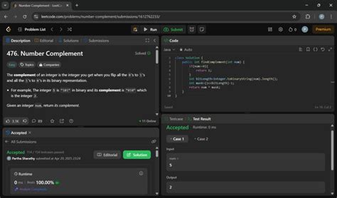Leetcode Problemsolving Codingchallenge Day85 Bitmanipulation