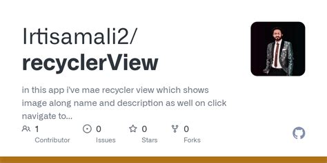 GitHub Irtisamali RecyclerView In This App I Ve Mae Recycler View Which Shows Image Along