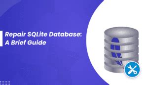 Repair SQLite Database A Brief Guide