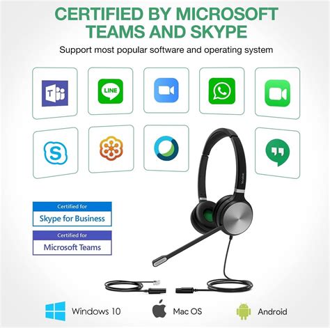 Yealink Phone Headset Rj9 With Noise Canceling Wideband Headset With Mic Telephone Headset