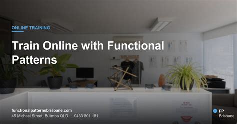 Online Training — Functional Patterns Brisbane