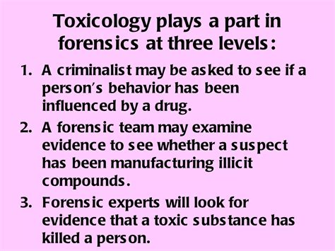 Forensic Toxicology Ppt Ppt