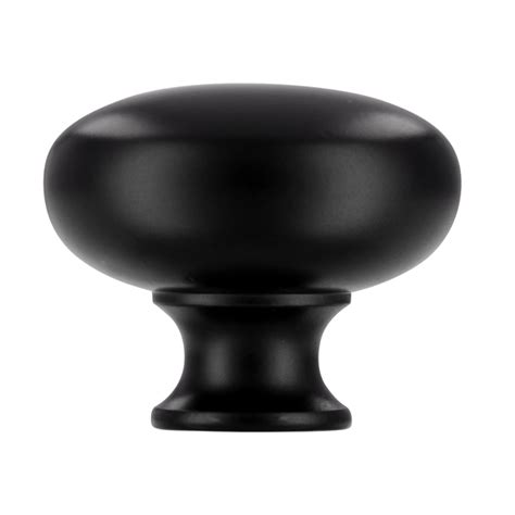 Knob913 Matt Black Knob The Kitchen Handle Company