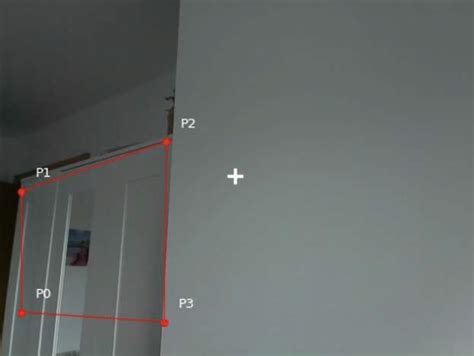 Python Move D Saved Points To Compensate For D Perspective Change When Camera Pans And Tilts