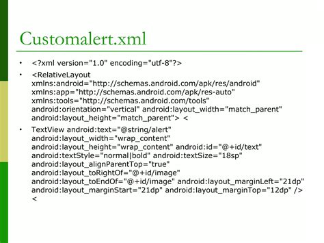 Progress Dialog AlertDialog CustomDialog PPT
