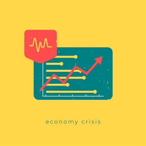 Premium Vector Market Crash With Chart Illustration