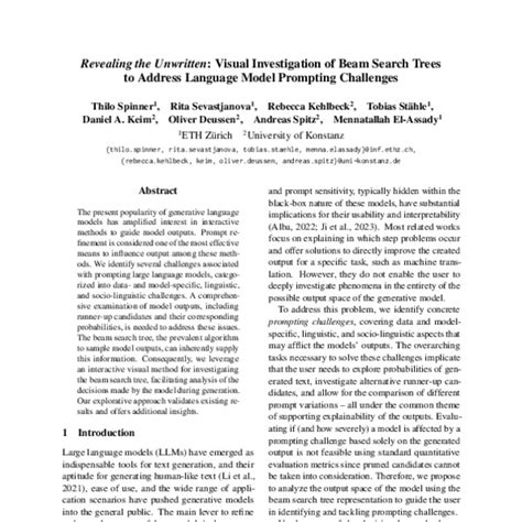 Revealing The Unwritten Visual Investigation Of Beam Search Trees To Address Language Model
