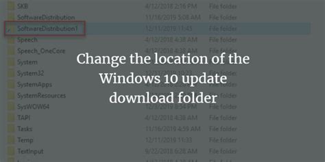 Change The Location Of The Windows Update Download Folder