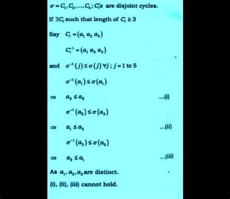 7 Let A12345 12345 A Be Permutation One To One And Onto