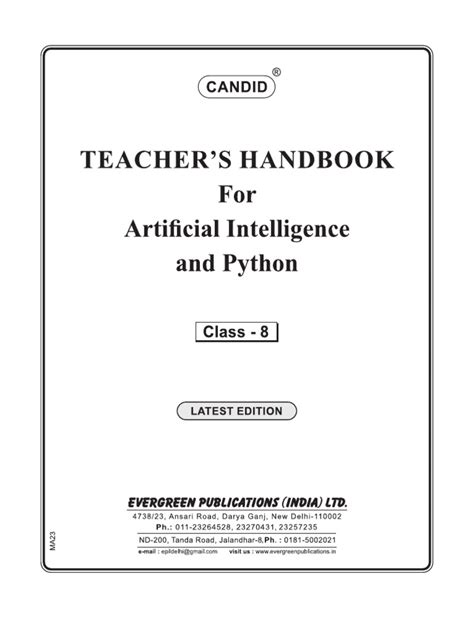 Candid Artificial Intelligence And Python 8 8 Pdf