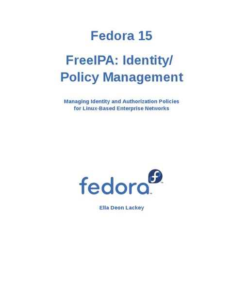 Fedora 15 Freeipa Guide En Us Pdf Domain Name System Active Directory