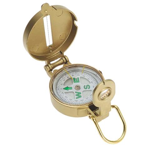 Metal Case Floating Luminous Dial Foldable Engineer Directional Compas