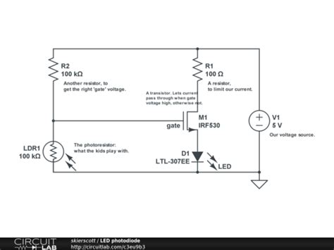 Led Photodiode Circuitlab