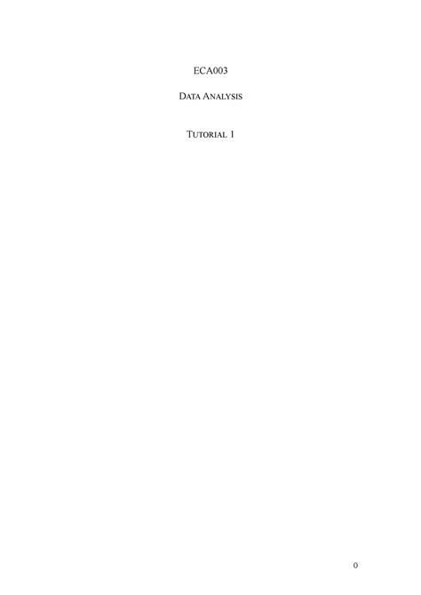 eviews tutorial 1 eca003 data analysis tutorial 1 to start click on