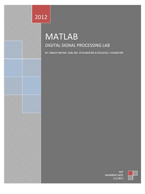 Digital Signal Processing Matlab Programs Pdf Phase Waves