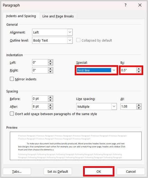 How To Indent Paragraphs In Microsoft Word