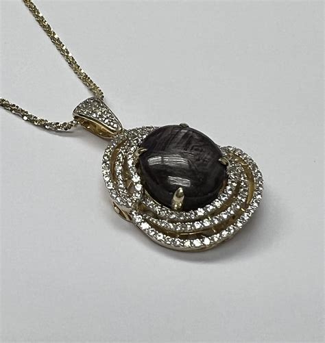 Ruby And White Sapphire Necklace In Sterling Silver Property Room