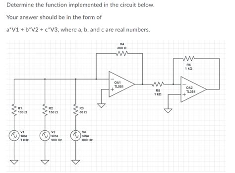 Solved Determine The Function Implemented In The Circuit Chegg